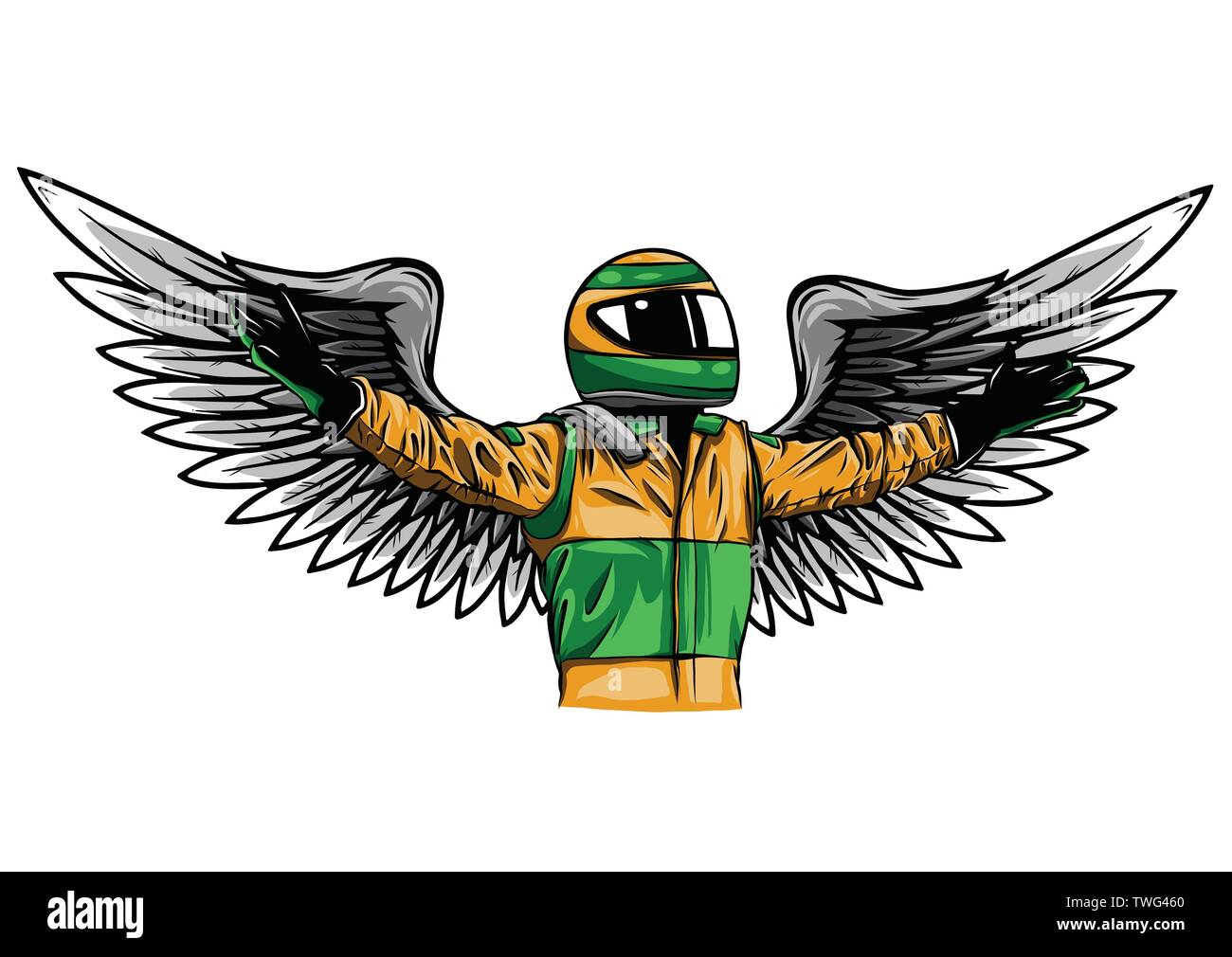 Pilot wings vector hi-res stock photography and images - Alamy