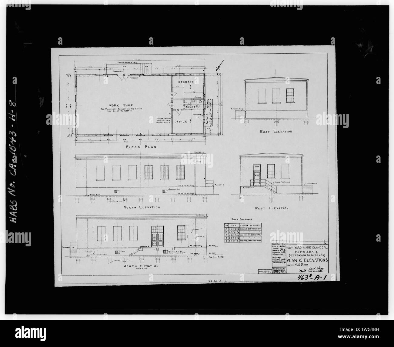 Public Works Department (PWD) Drawing 10,004-1(463A-A-1)(1936 ...