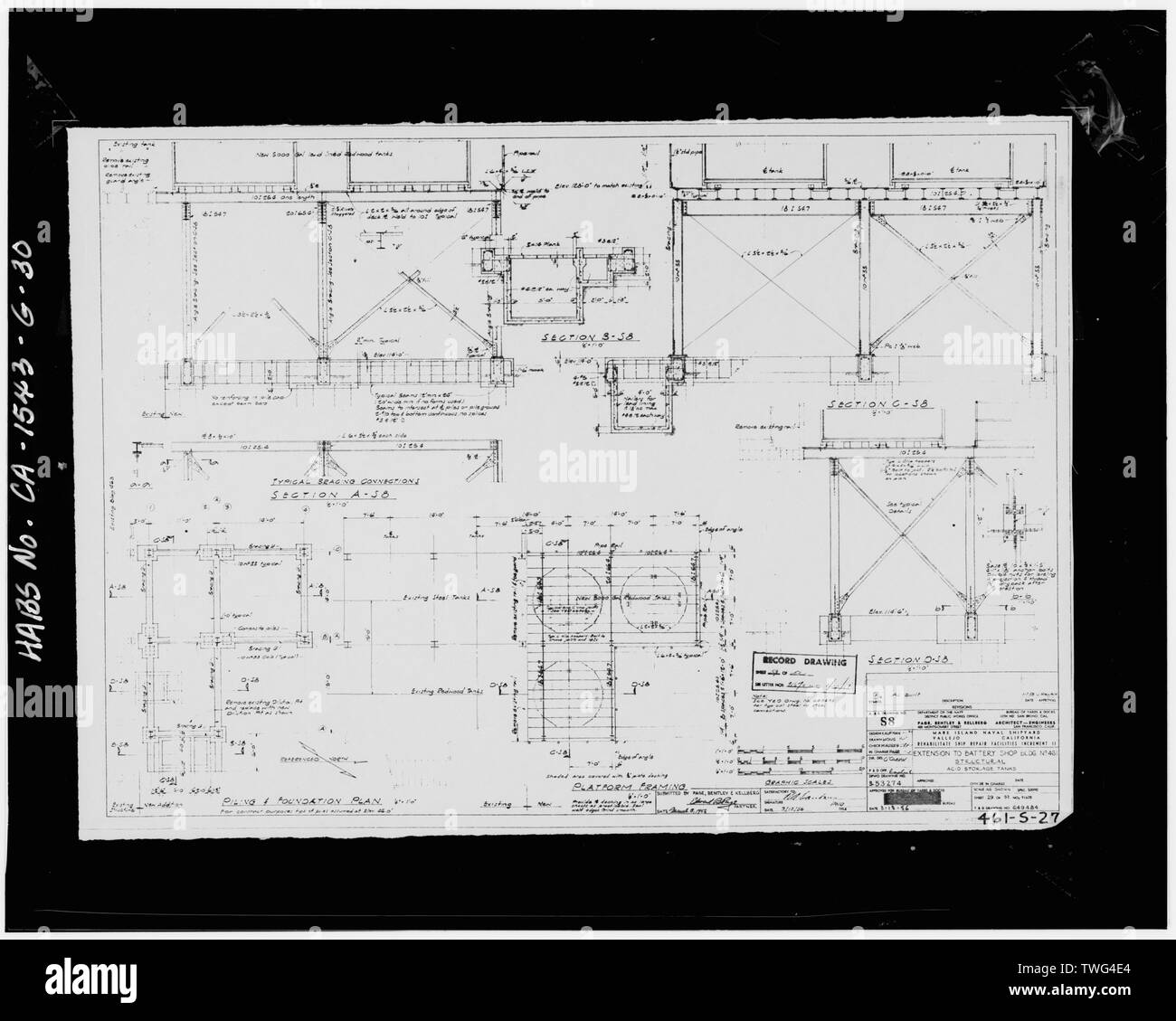 Public Works Department Drawing 461-S-27 (1956), 'Structural-Acid ...