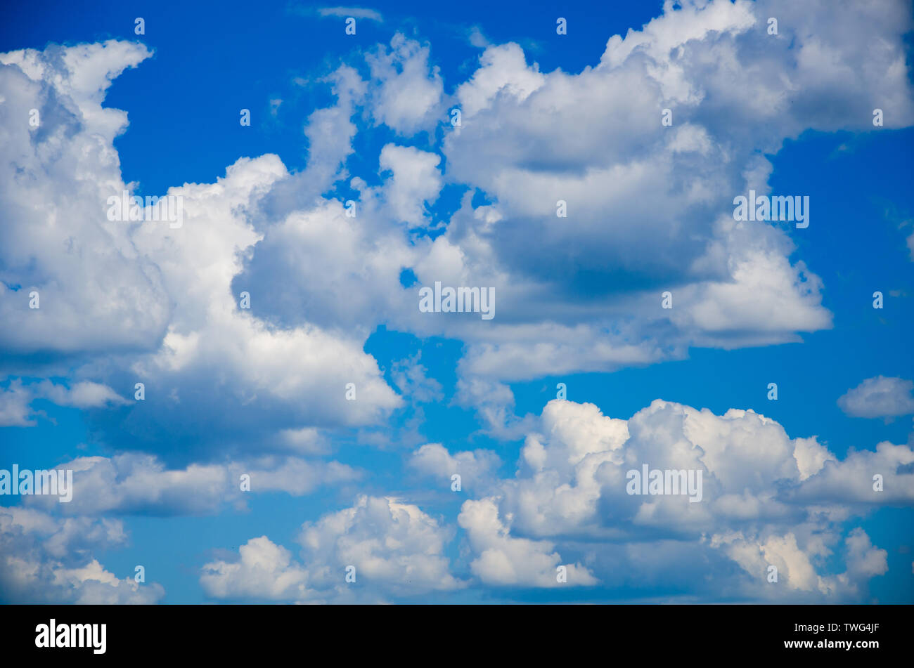 Blue sky background with gray clouds Stock Photo - Alamy