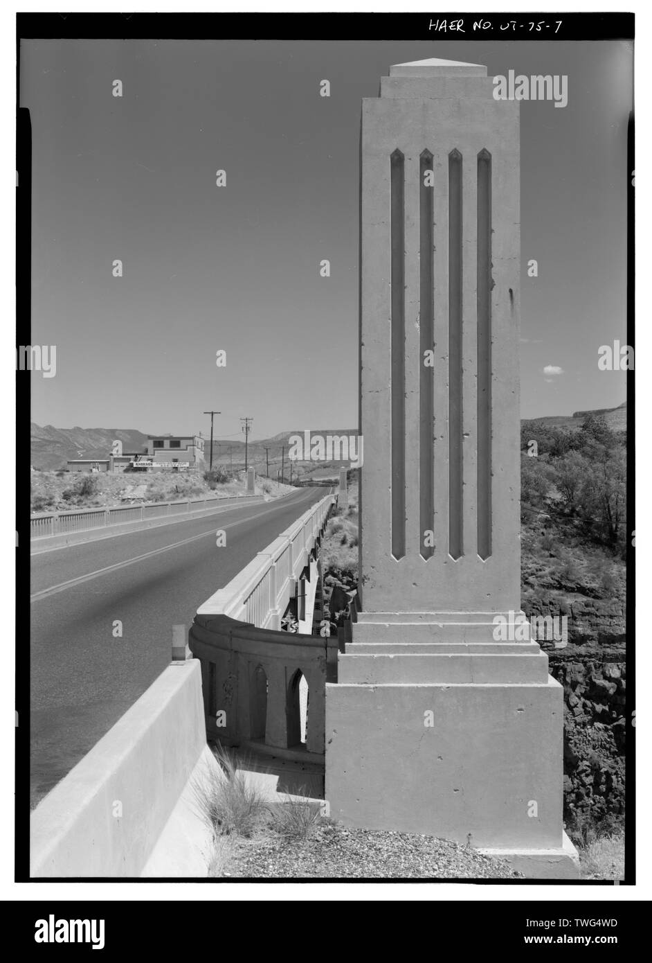Virgin river bridge Black and White Stock Photos & Images - Alamy