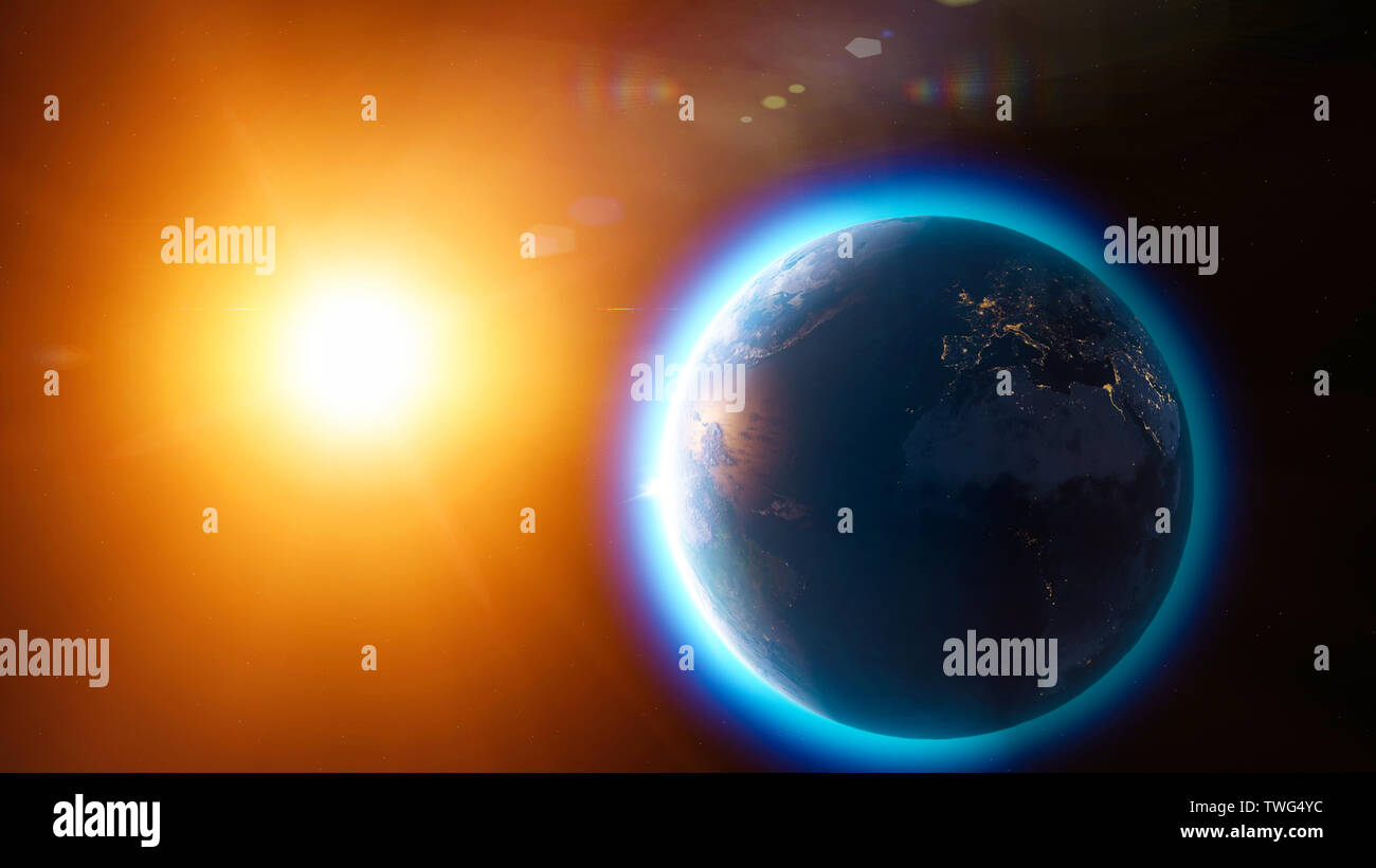 Ozone Layer Hole From Space