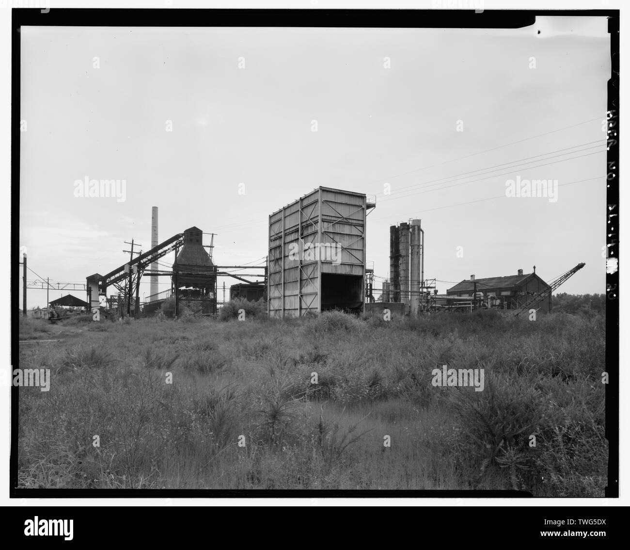 QUENCHING TOWER, BY-PRODUCT AND COKE WORKS, EXTERIOR SOUTHEAST ...