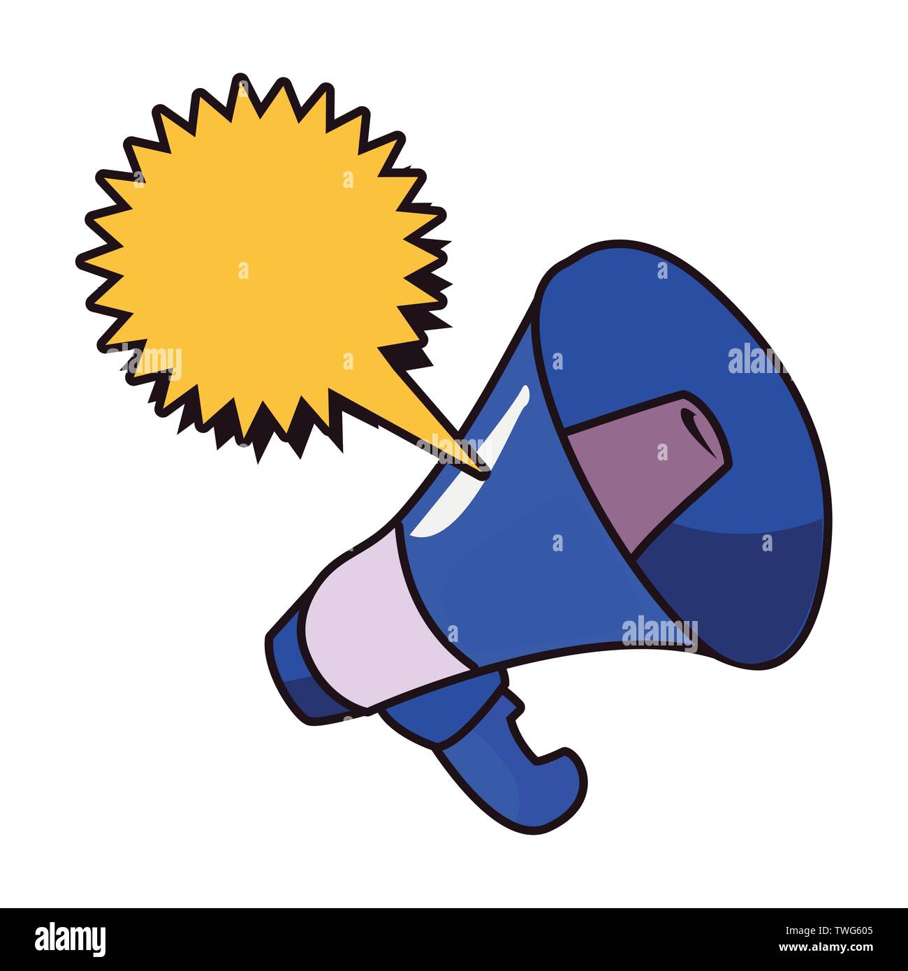 megaphone talk speech comic pop art vector illustration Stock Vector ...