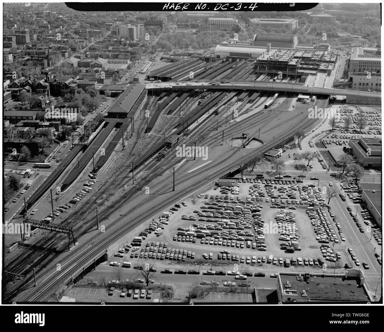 RAIL YARD BEHIND UNION STATION. WASHINGTON, D. C. Sec. 1201, MP 137.00 ...