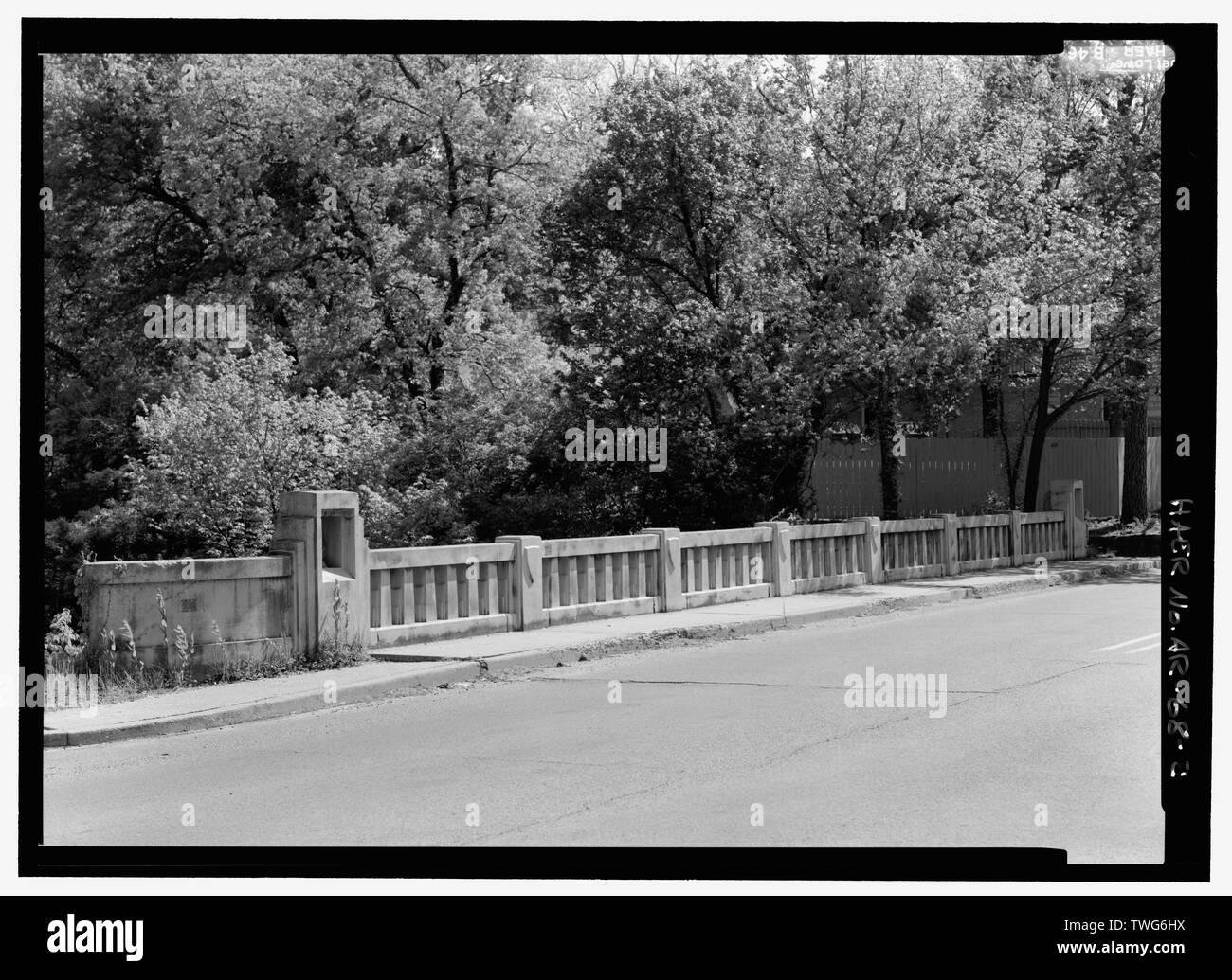 RAILING DETAIL - Maple Street Bridge, Spanning former St. Louis and San ...