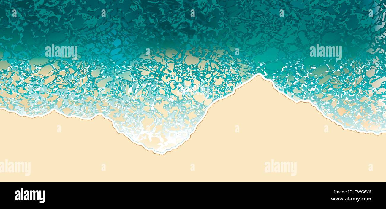 Aerial view of waves Stock Vector Images - Alamy