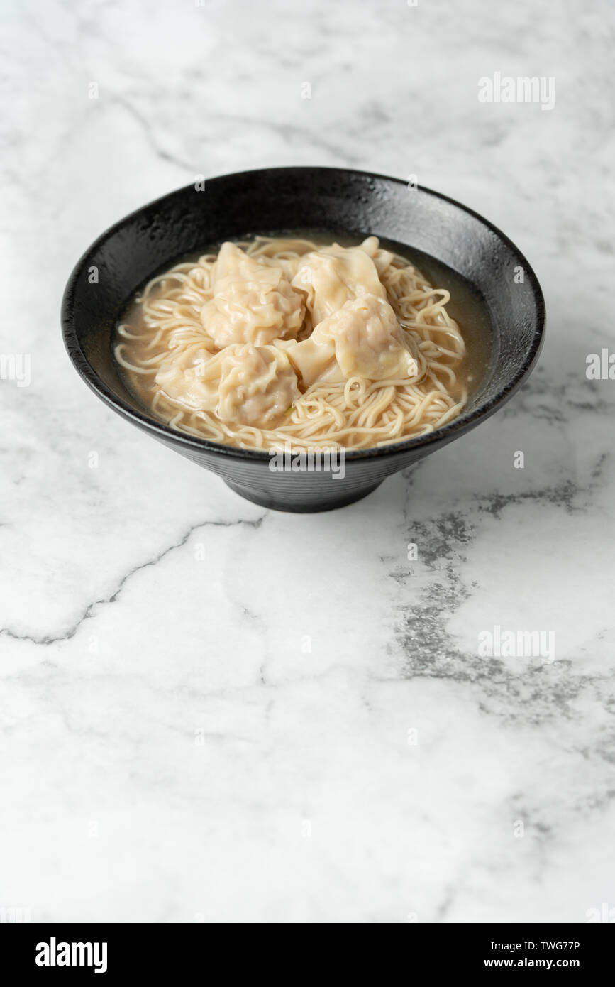 Cloud noodles on a marble table Stock Photo - Alamy