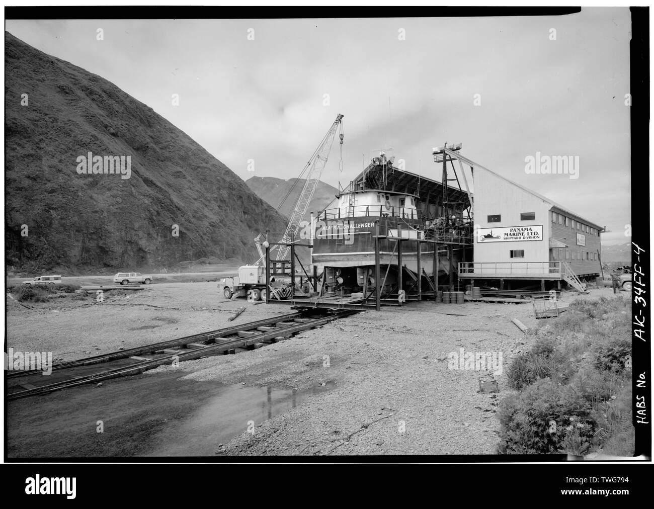 RAMP WITH SHIP, LOOKING NORTHWEST - Naval Operating Base Dutch Harbor ...