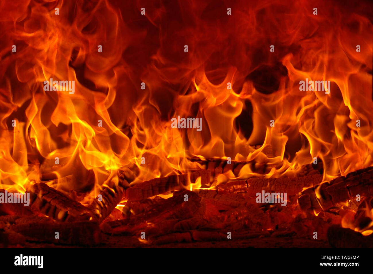 Roaring Fireplace Fire High Resolution Stock Photography and Images - Alamy