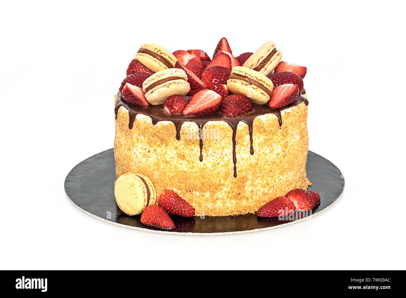 Macaroons and fruit Cut Out Stock Images & Pictures - Alamy
