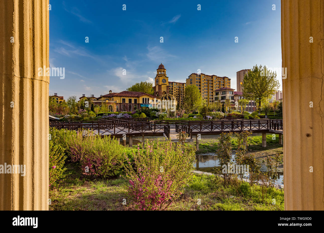 Beautiful city scenery Stock Photo - Alamy