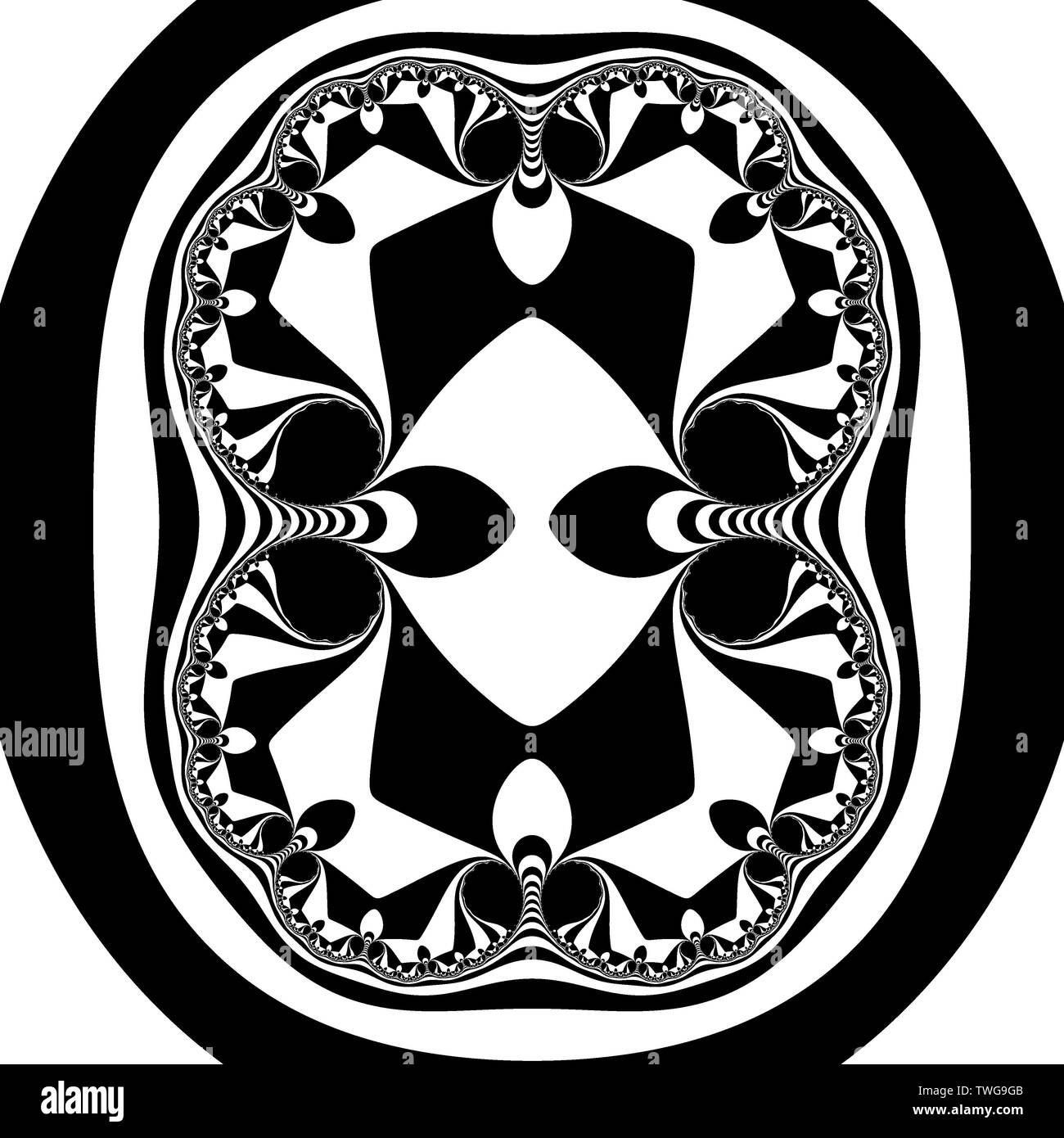 An image created using computer graphics, a picture of a mathematical ...