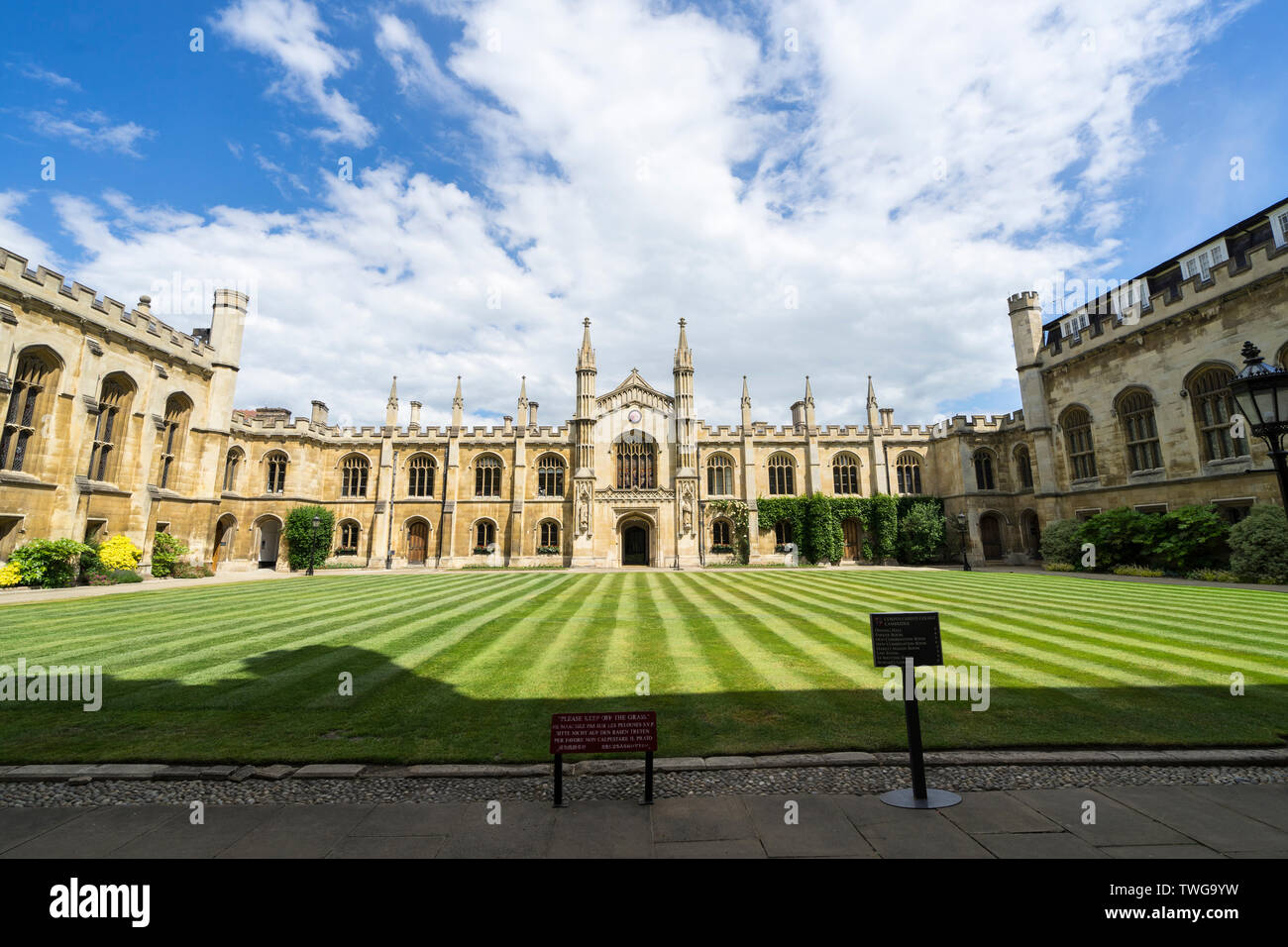 Corpus Christi College grounds Cambridge 2019 Stock Photo - Alamy