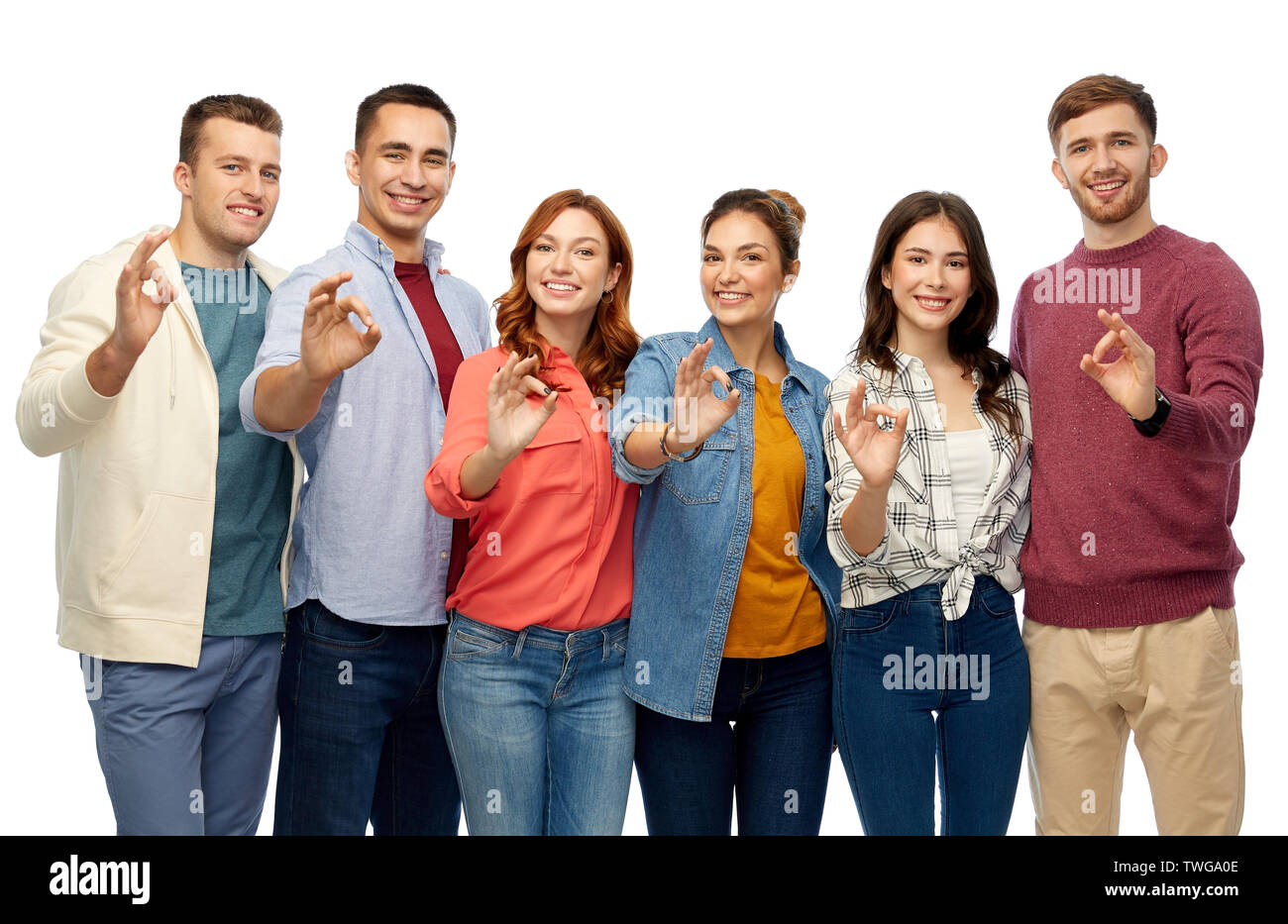 group of smiling friends Stock Photo - Alamy
