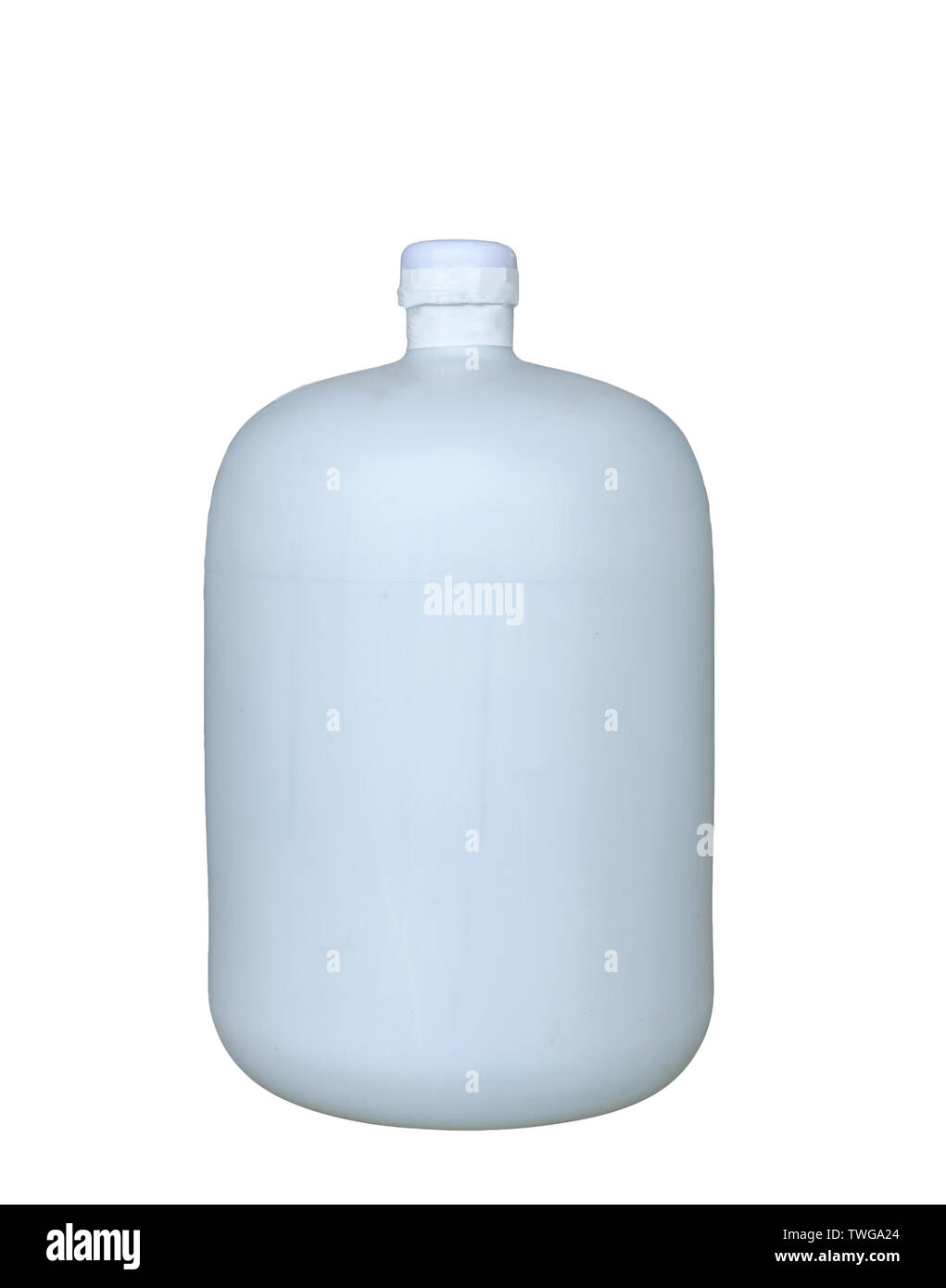 Water tank bottle white simple,isolated on background Stock Photo - Alamy