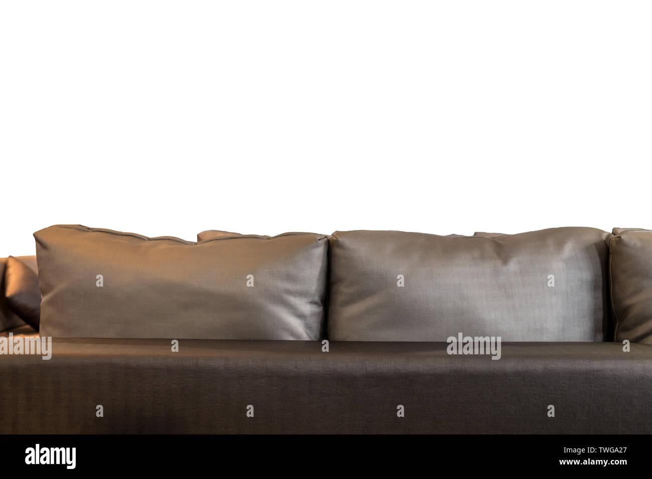 Back of sofa in living room on white background Stock Photo - Alamy