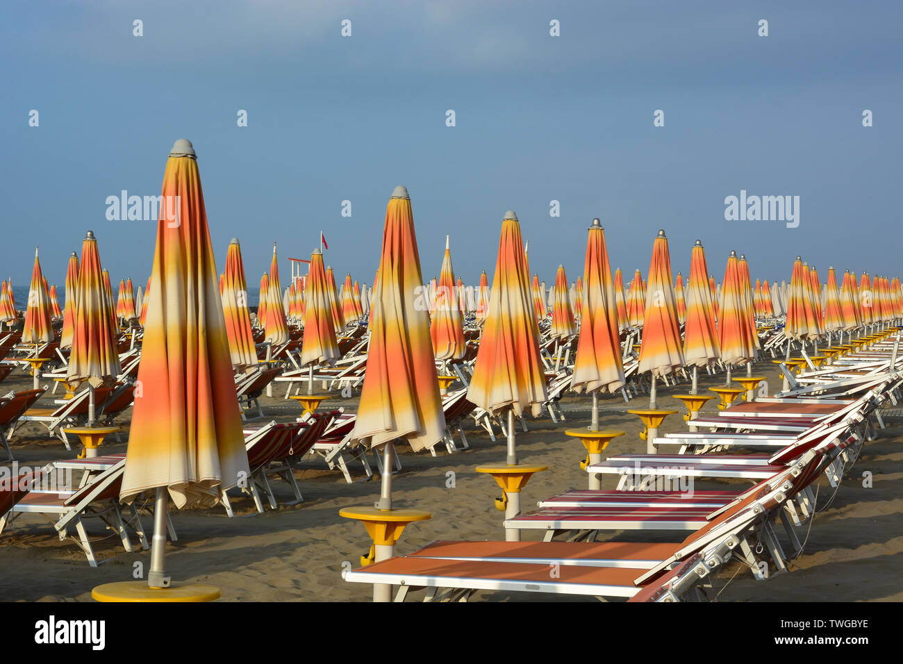 The beautiful summer, on the Italian beaches Stock Photo - Alamy