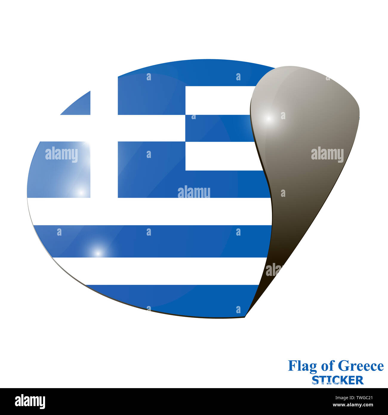 Banner with flag of Greece. Colorful illustration with flag for web ...