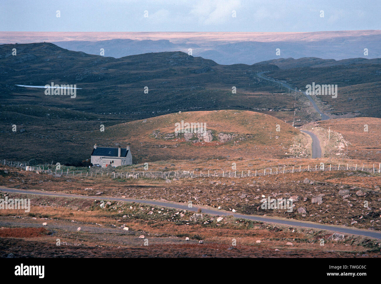 Spartan landscape with the odd croft on the Applecross peninsula, West ...