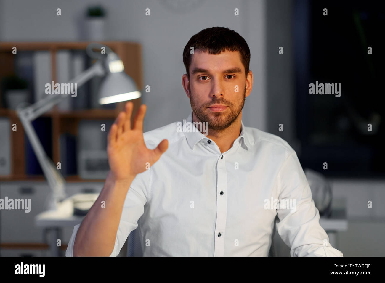 Hand gestures office hi-res stock photography and images - Alamy