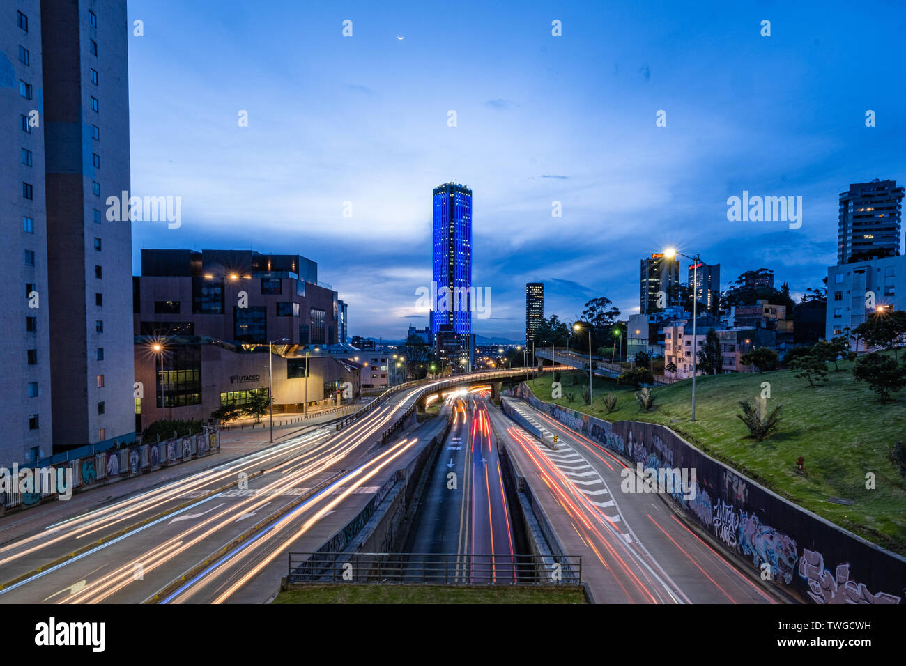 Colpatria tower hi-res stock photography and images - Alamy