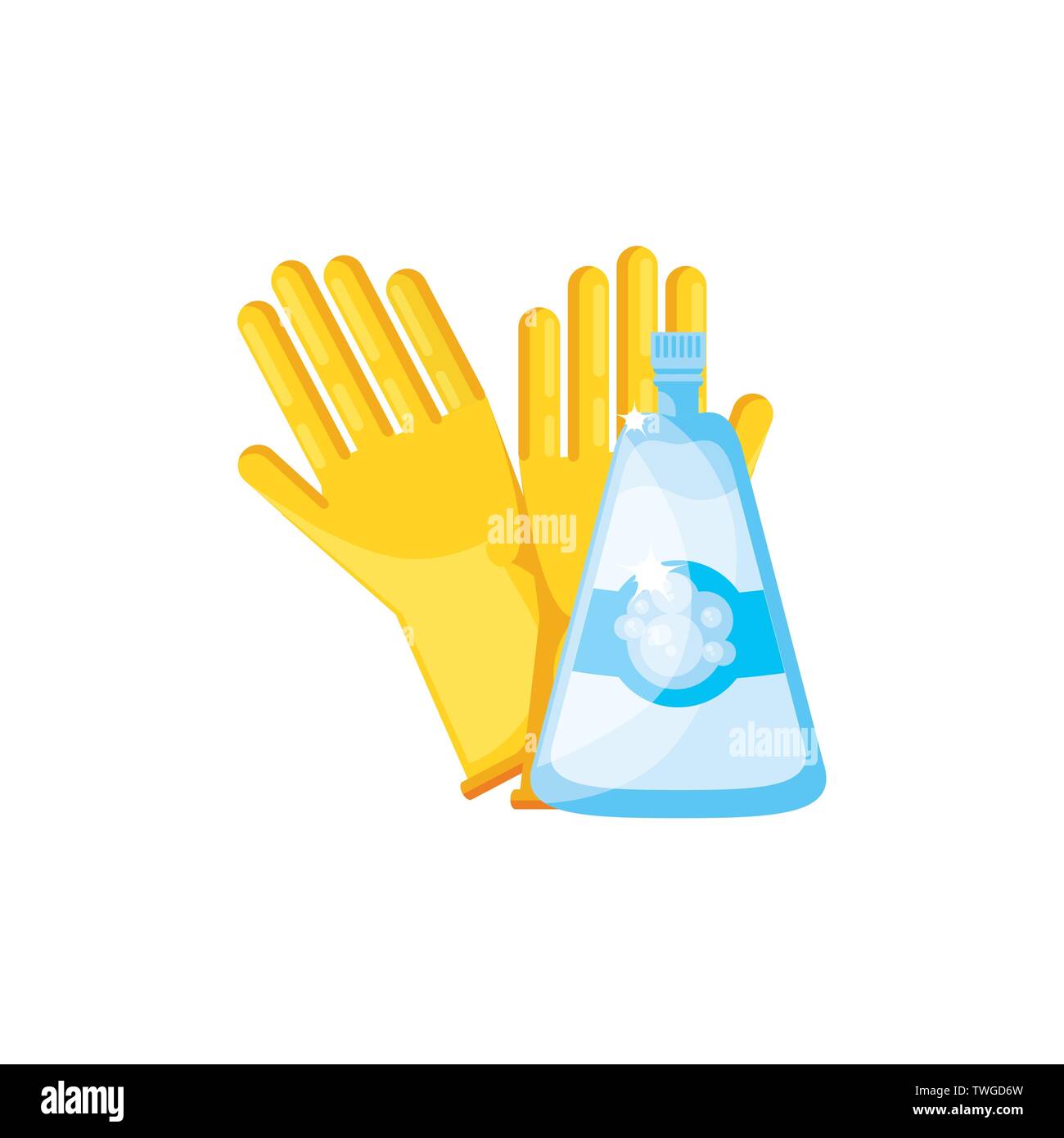 Cleaning gloves and detergent design, Object home work hygiene ...