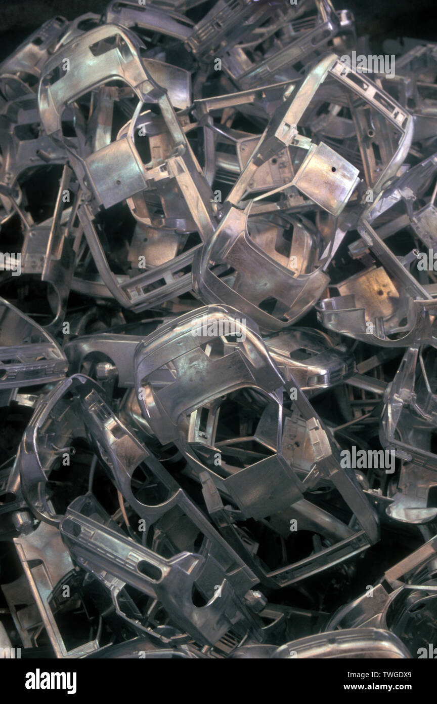 Bugatti EB110 model's in production line at the Bburago factory 1993 ...