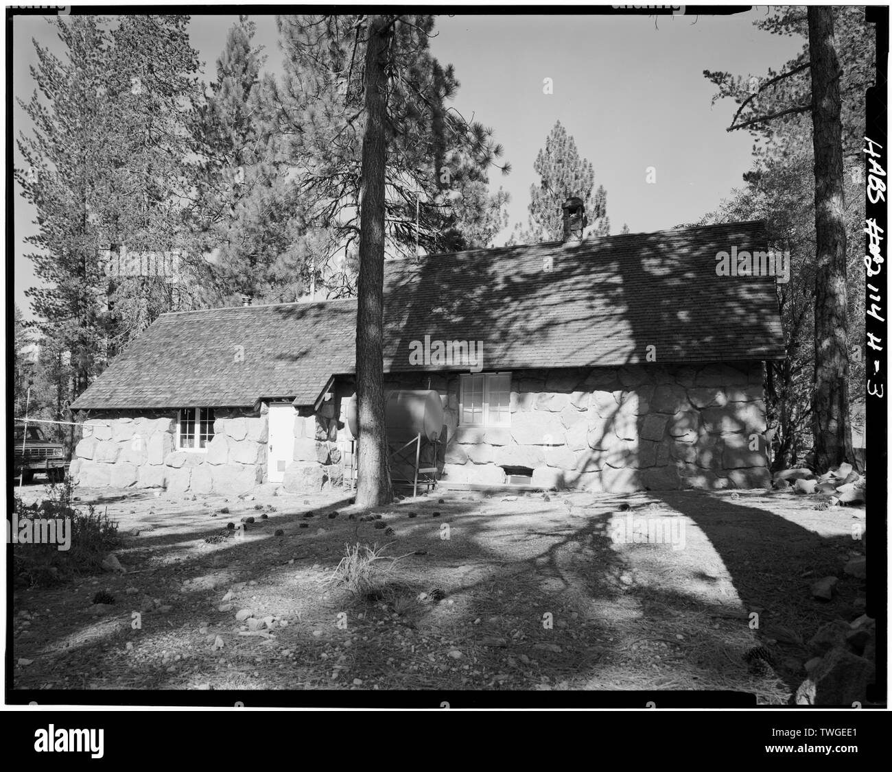 REAR VIEW - Lassen Volcanic National Park, Manzanita Ranger Residence ...