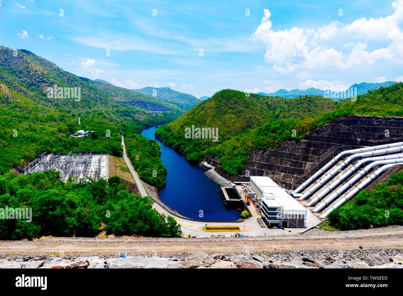 Power station srinakarin dam hi-res stock photography and images - Alamy