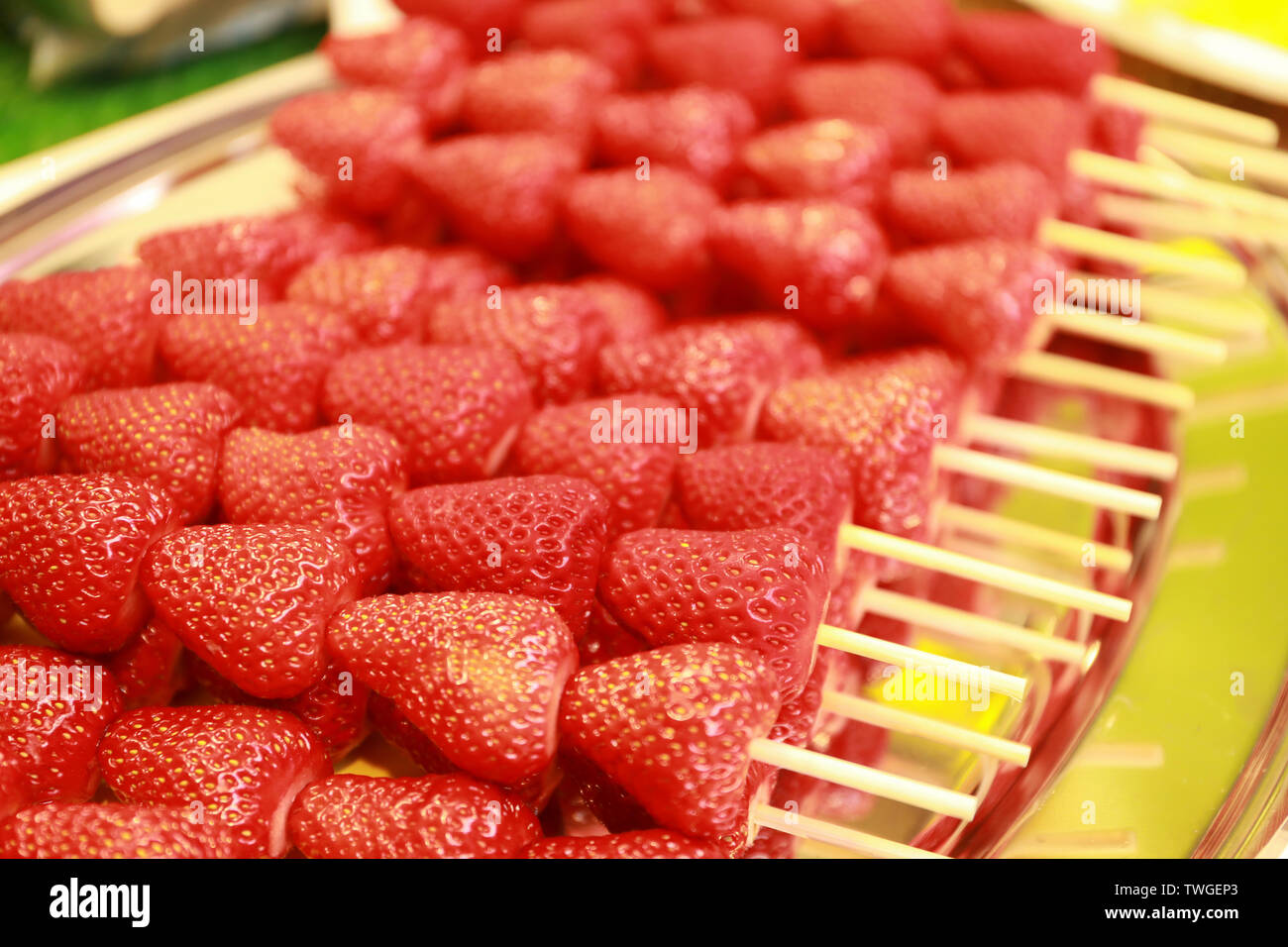 strawberry : street food at tokyo,Japan Stock Photo - Alamy