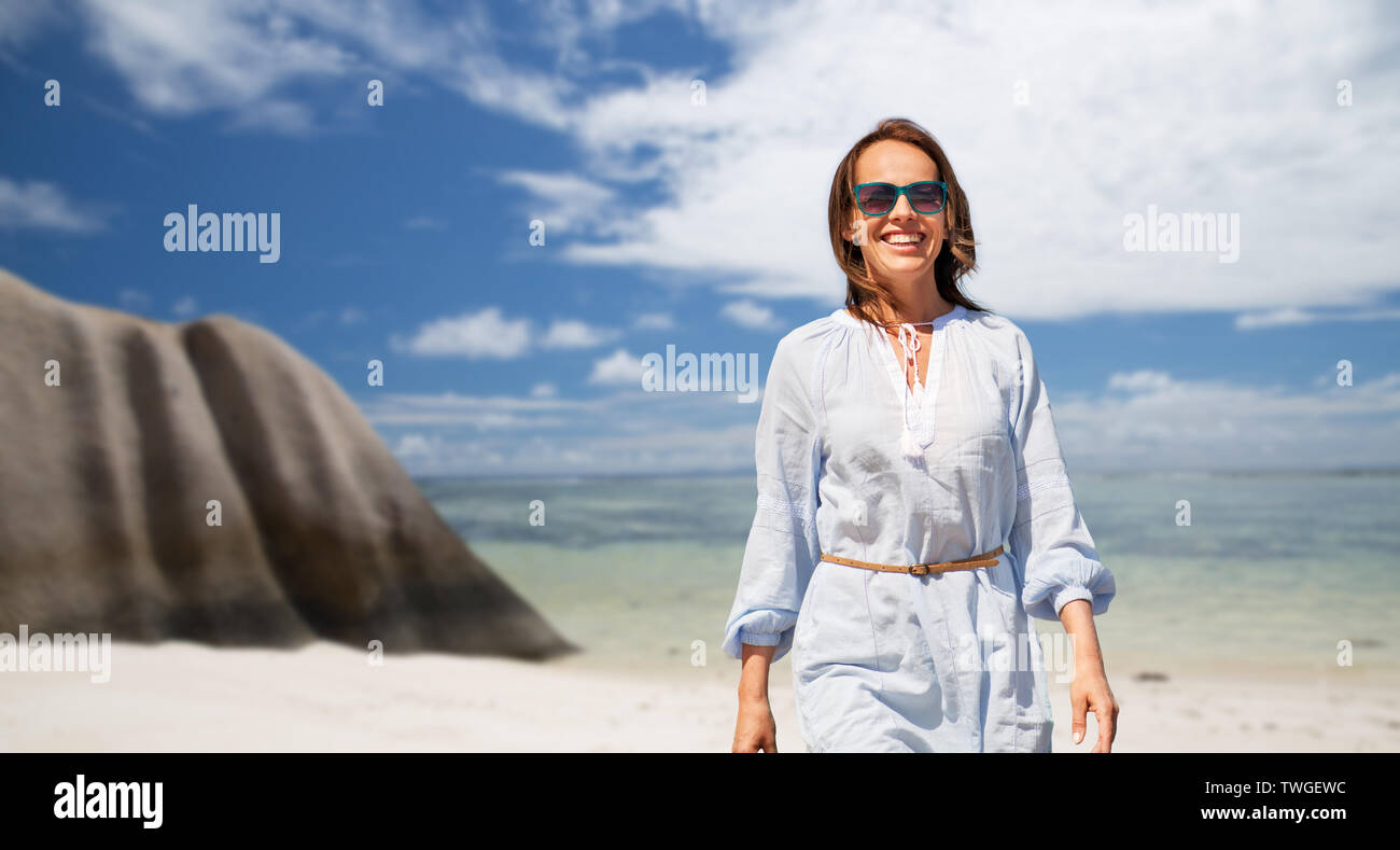 Seychelles people smiling hi-res stock photography and images - Alamy