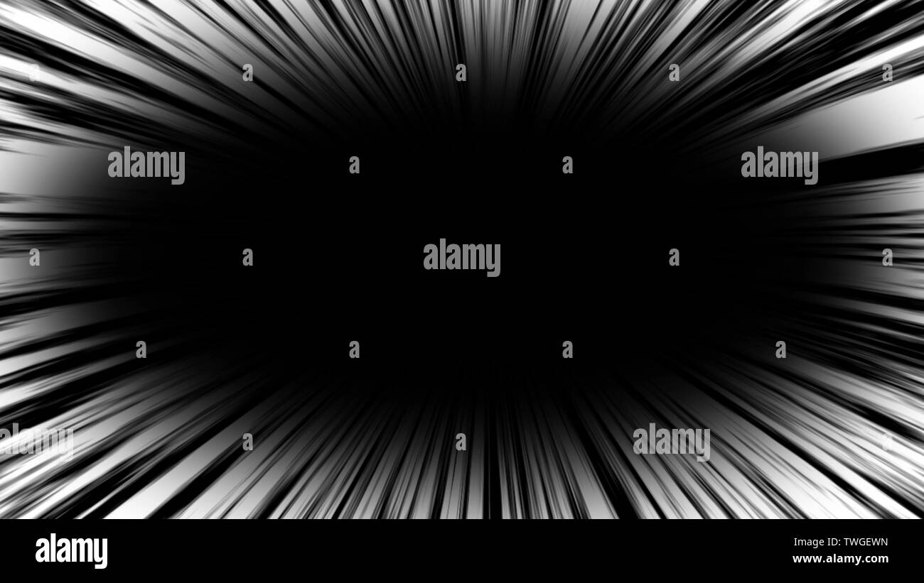 Comic speed radial background. Manga speed frame Stock Photo - Alamy