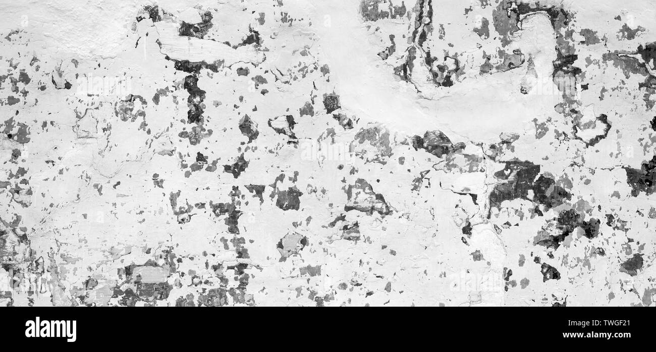Vintage wall background texture of paint cracked and missing in ...