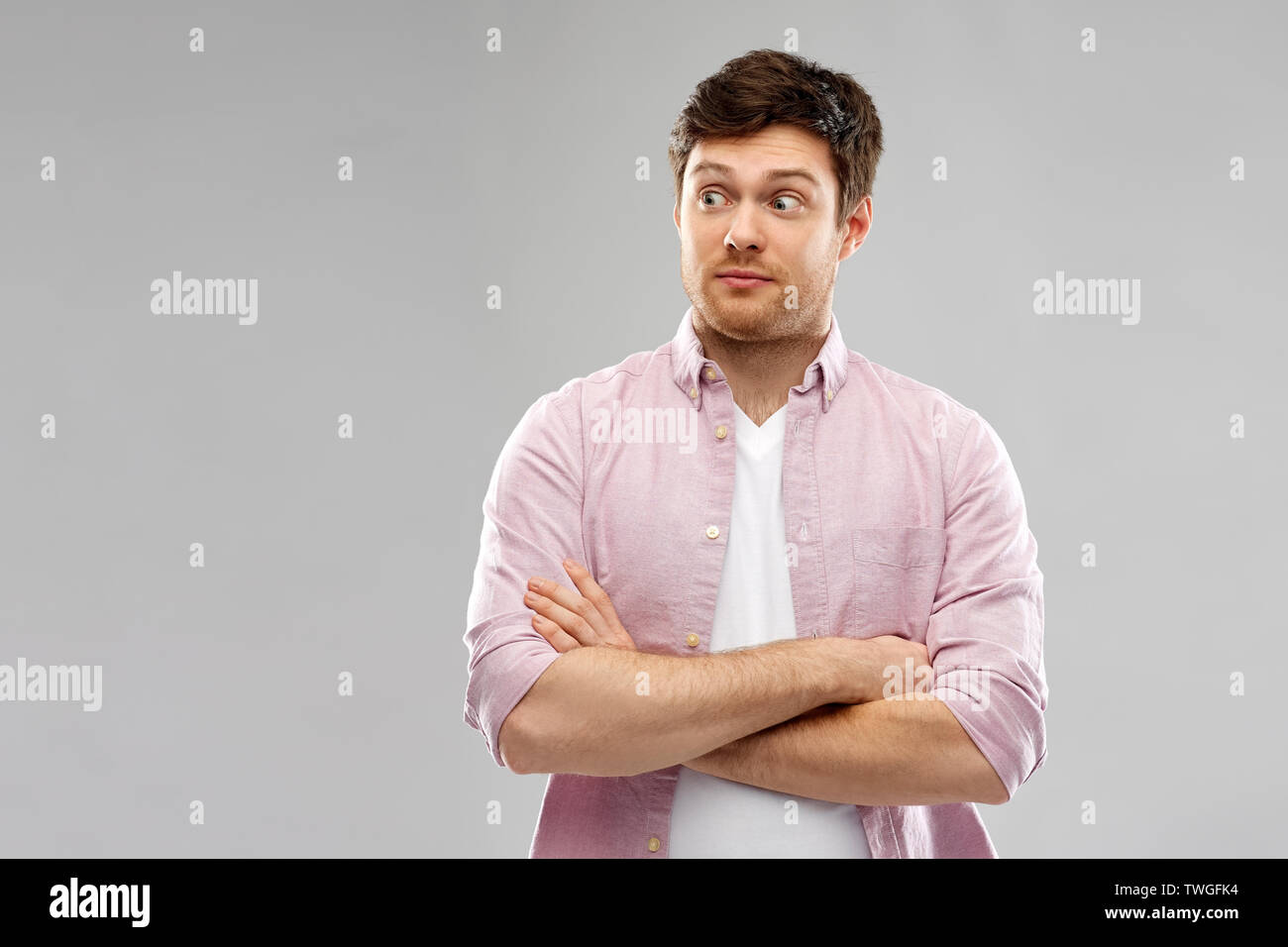 shocked young man Stock Photo - Alamy