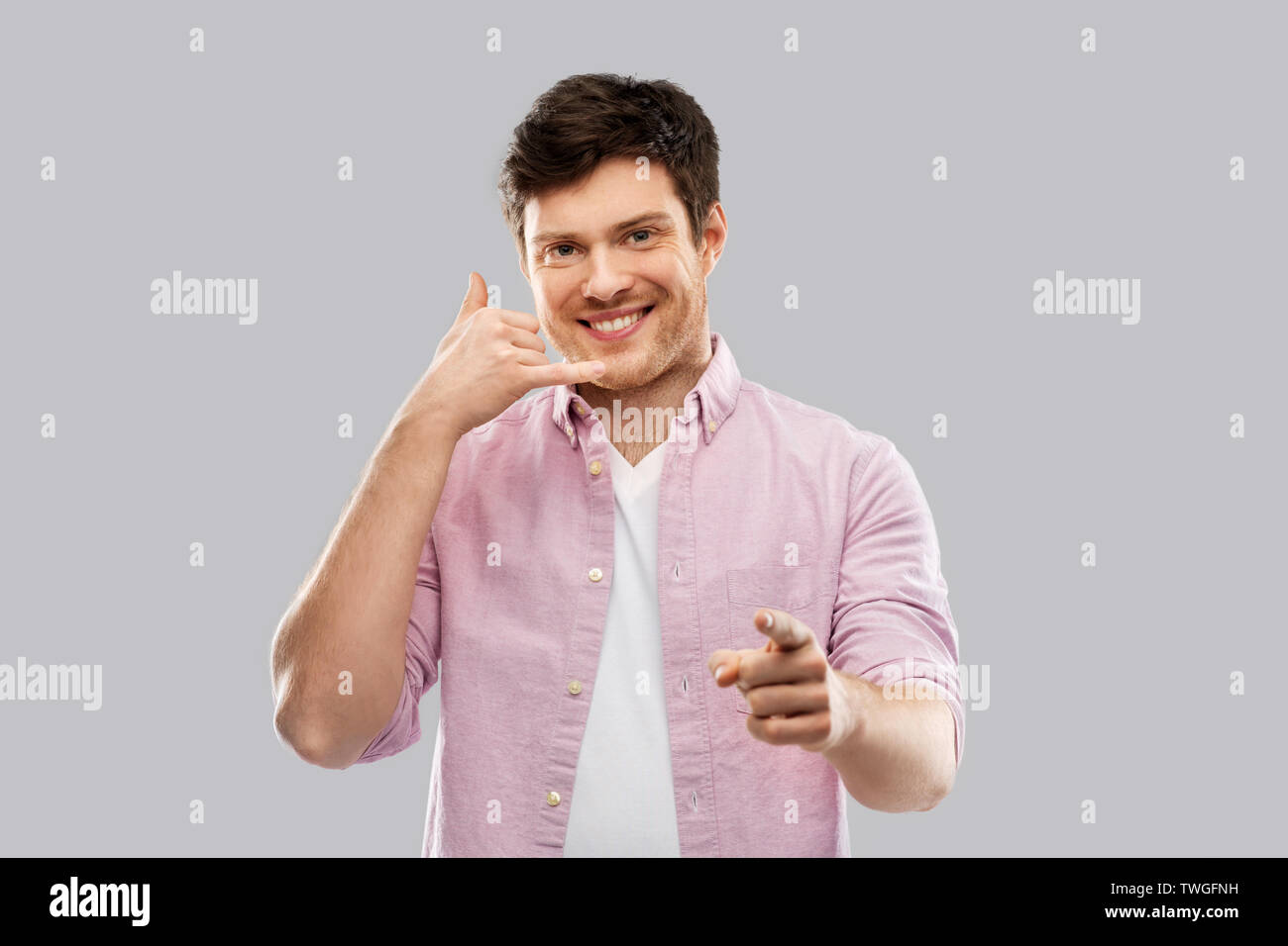 Finger language hi-res stock photography and images - Alamy