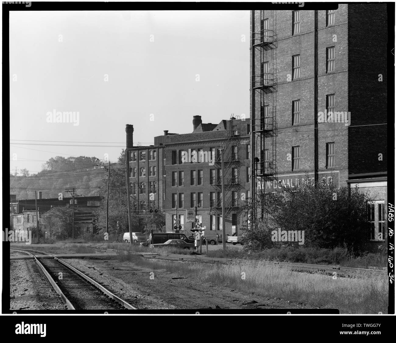 Rear of commercial buildings Cut Out Stock Images & Pictures - Alamy