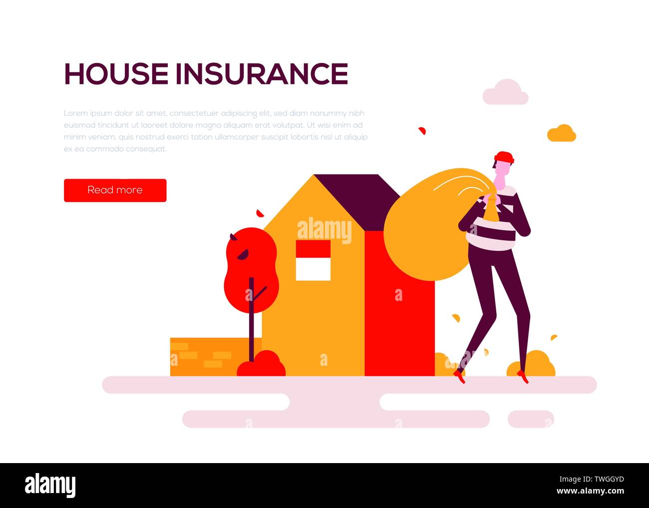 Property website background Stock Vector Images - Alamy