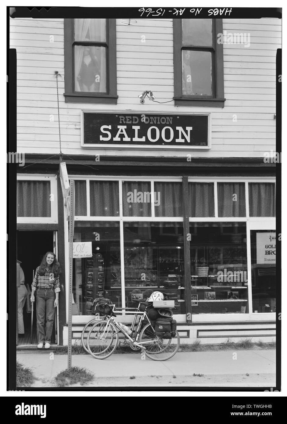 Red onion saloon Black and White Stock Photos & Images - Alamy