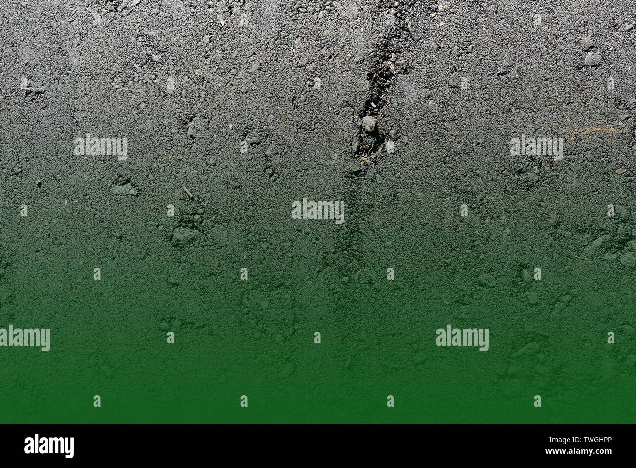 Colored asphalt texture close up. Green gradient abstract background ...