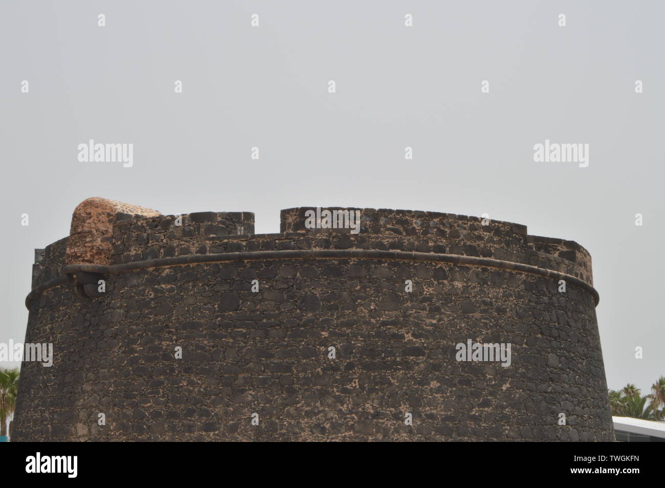 Main Facade of the Fuste Castle or Tower of San Buenaventura Dated in ...