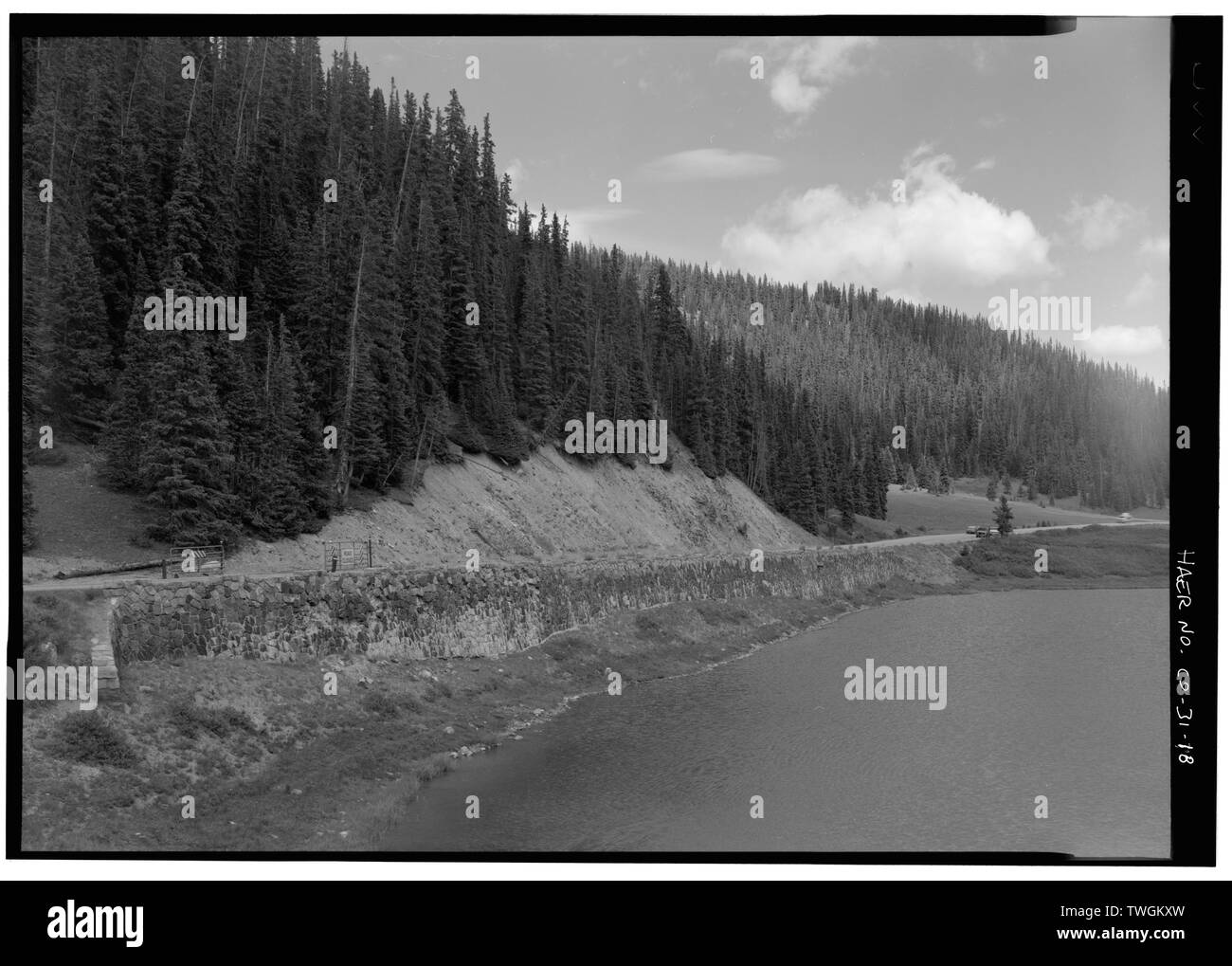 RETAINING WALLS ALONG POUDRE LAKE, FACING NORTH. - Trail Ridge Road ... RETAINING WALLS ALONG POUDRE LAKE, FACING NORTH. - Trail Ridge Road ...