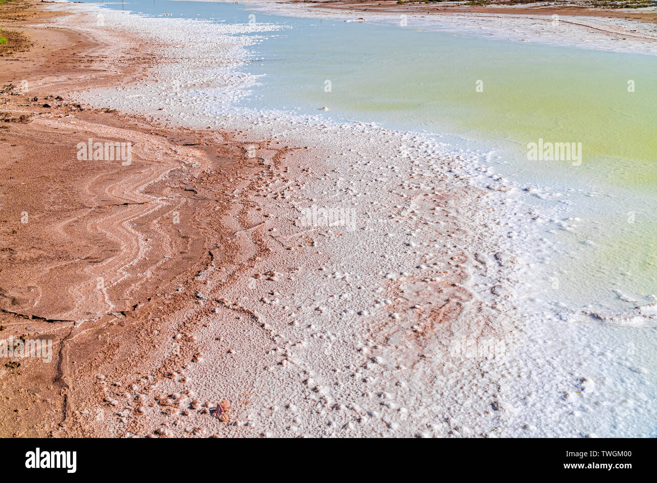 Salt lake, crystals of natural salt Stock Photo - Alamy