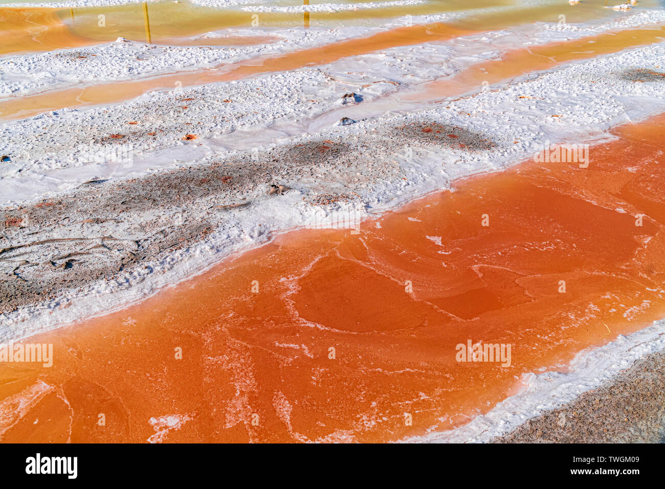 Salt lake, crystals of natural salt Stock Photo - Alamy