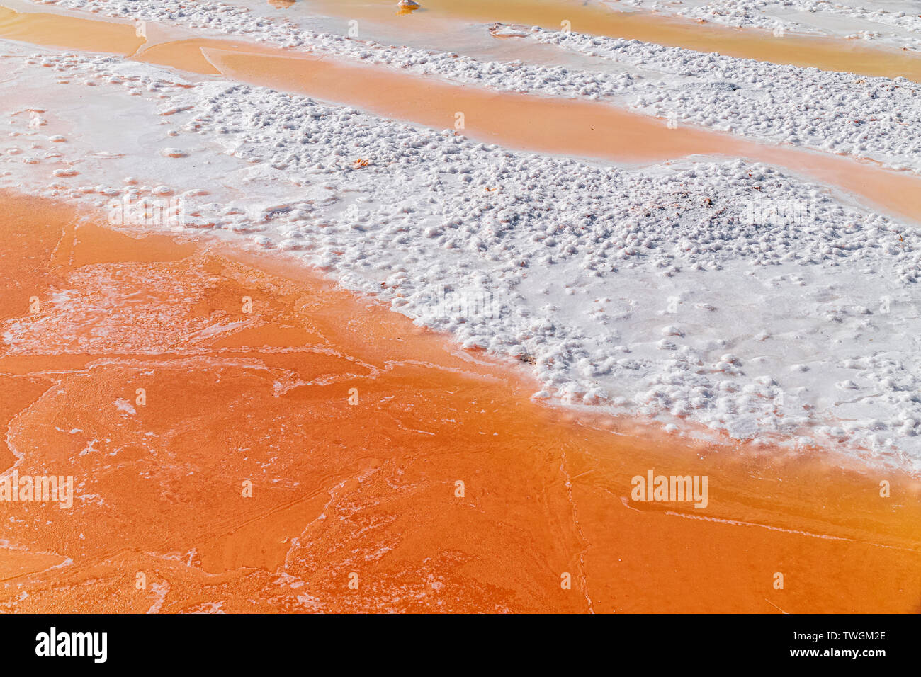Salt lake, crystals of natural salt Stock Photo - Alamy