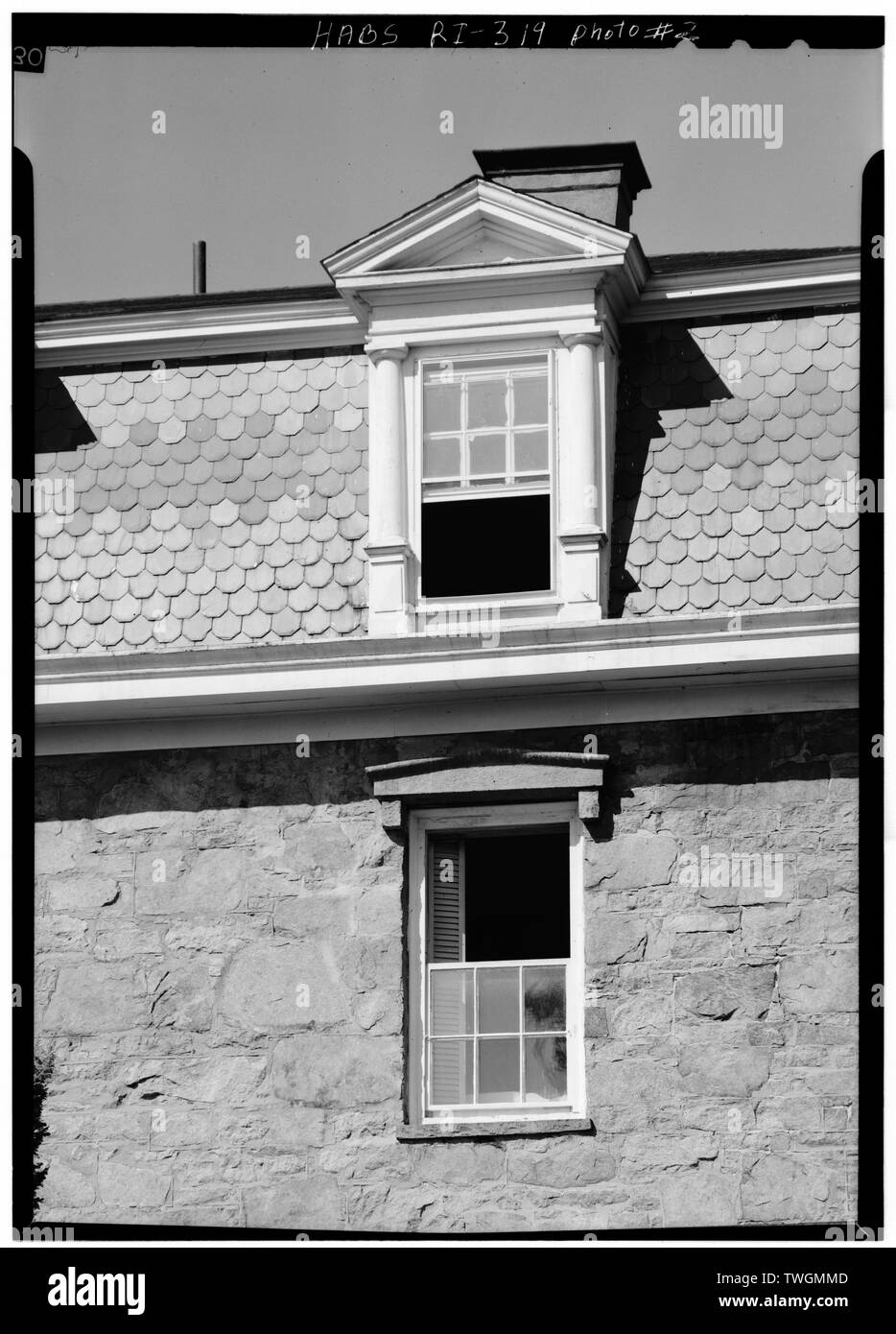 RIGHT-HAND FRONT DORMER WINDOW - Ralph S. Izard House, 10 Pell Street ...