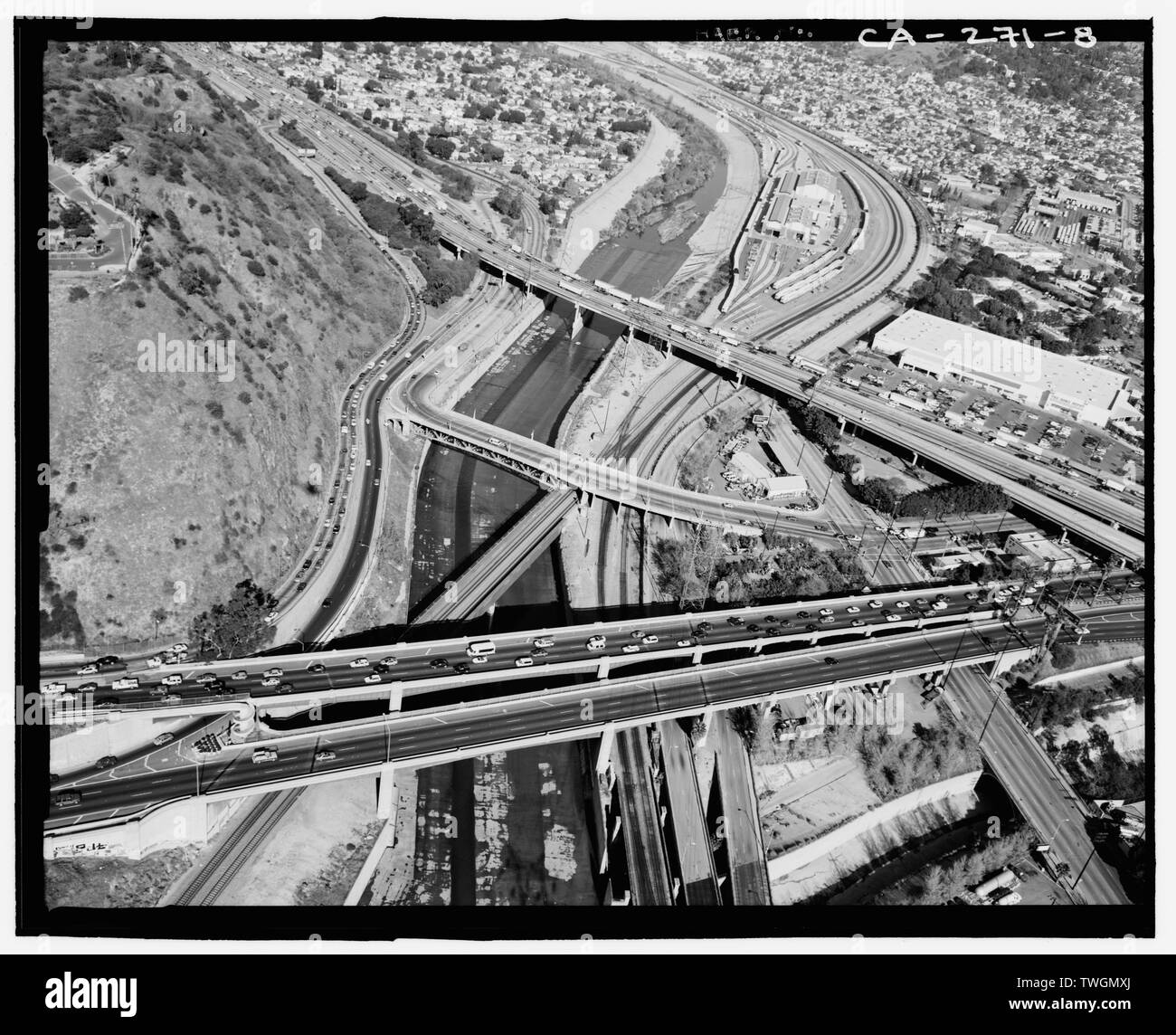 Los angeles river seen Black and White Stock Photos & Images - Alamy