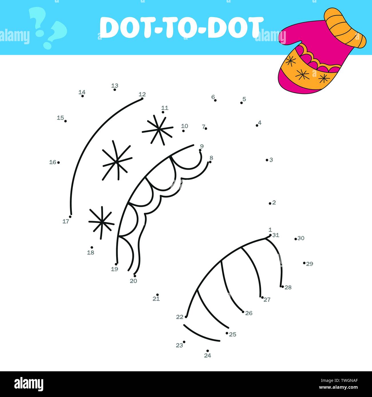 Connect The Dots Numbers 6,100+ Dot To Dot Game Stock Illustrations,