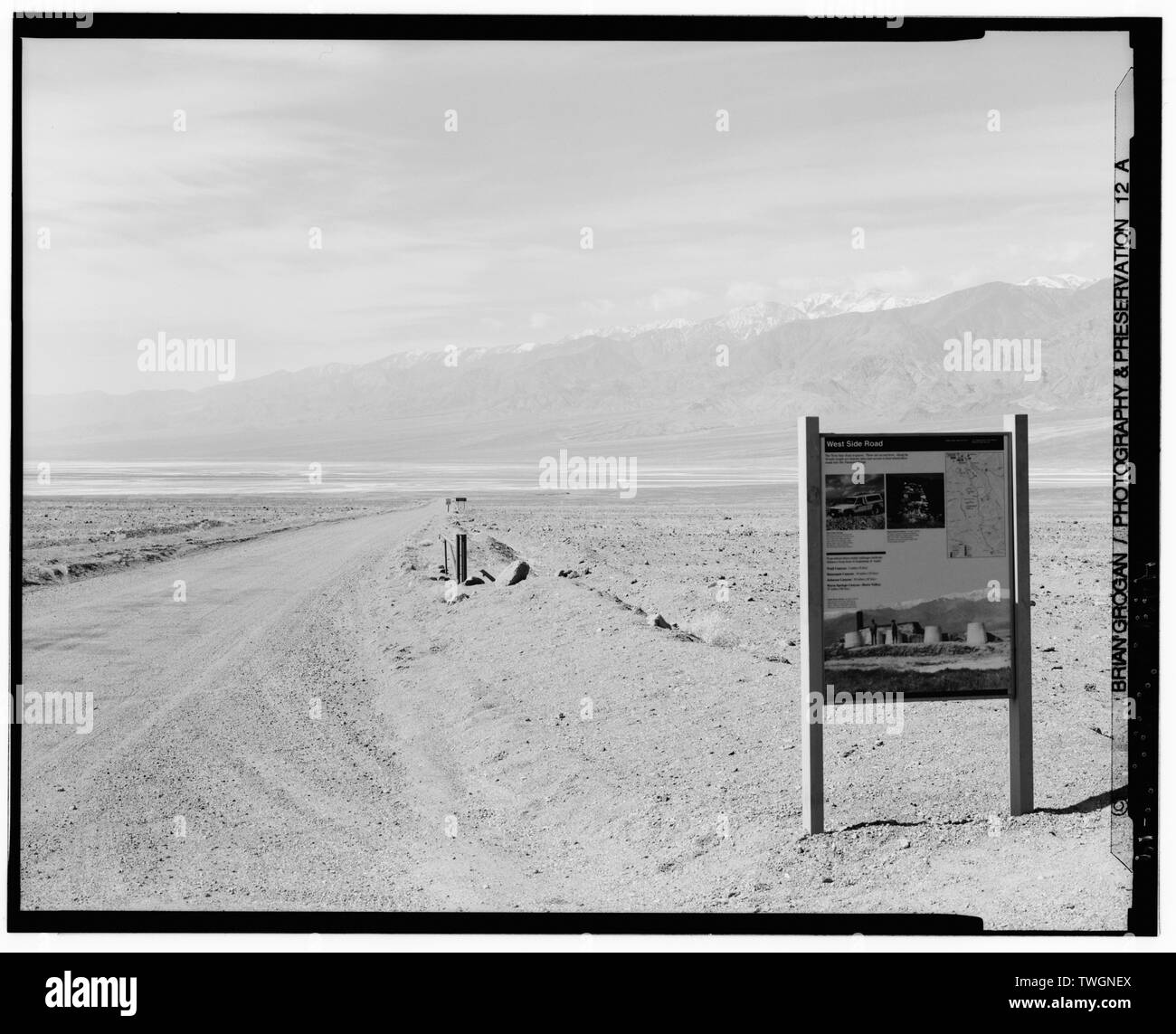 ROAD VIEW OF WEST SIDE ROAD AT INTERSECTION WITH HIGHWAY 178 ...