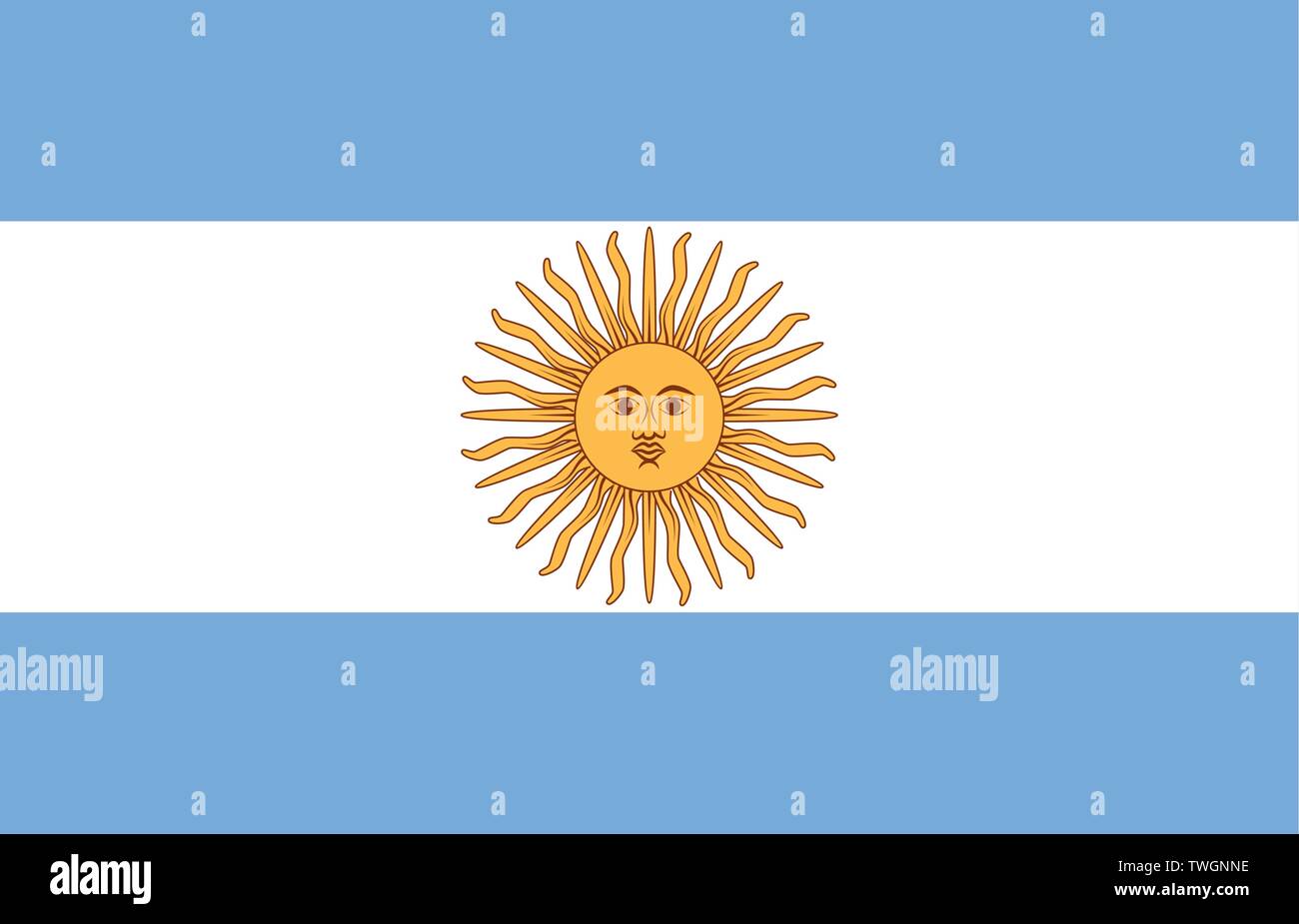 Argentina flag original Stock Vector Images - Alamy